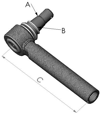 Rótula de dirección John Deere AL178288 | Repuestos Fuster