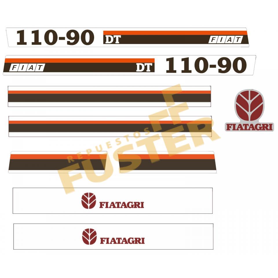 Decal set Fiat tractor 110-90 DT | Repuestos Fuster