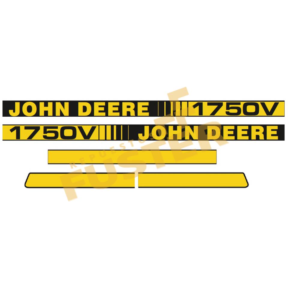 Decal set John Deere 1750V | Repuestos Fuster
