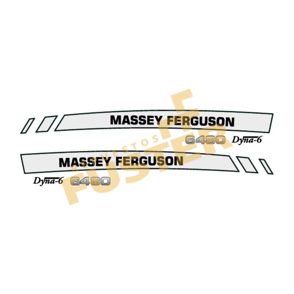 Decal set Massey Ferguson 6480 | Repuestos Fuster