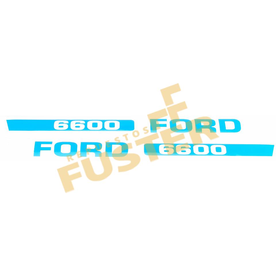 Juego de pegatinas Ford 6600 | Repuestos Fuster
