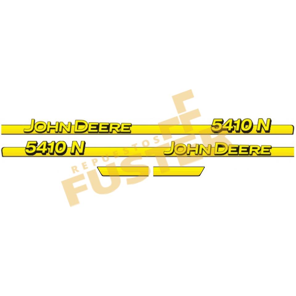 Juego de pegatinas John Deere 5410N | Repuestos Fuster